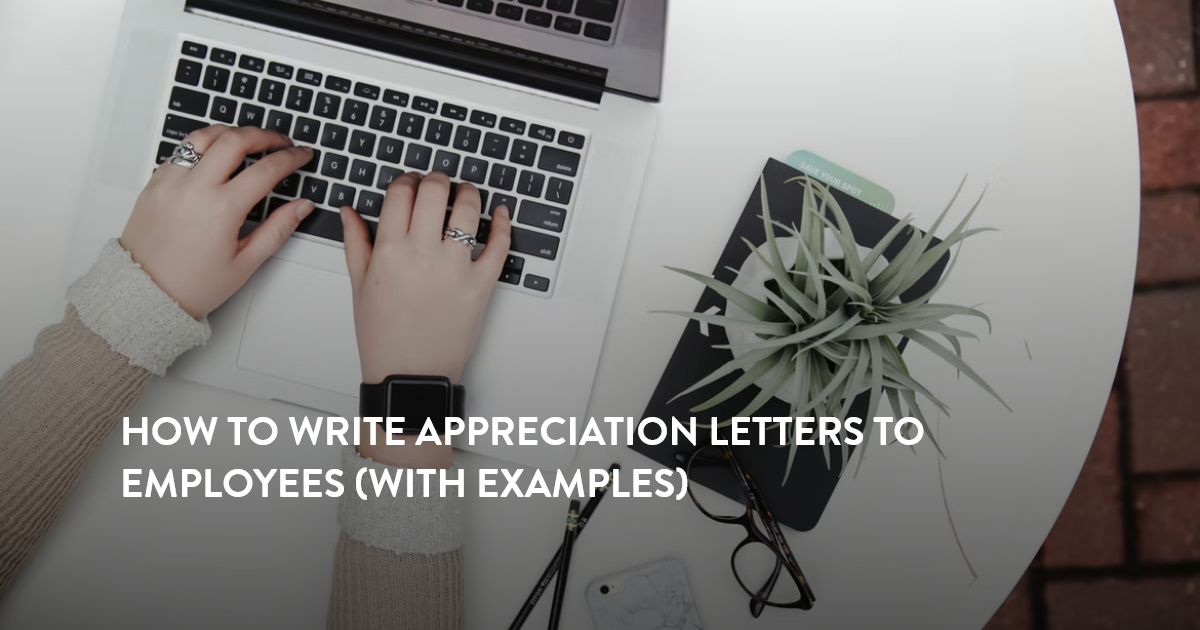 How To Write Appreciation Letters To Employees (With Examples) - Zippia ...