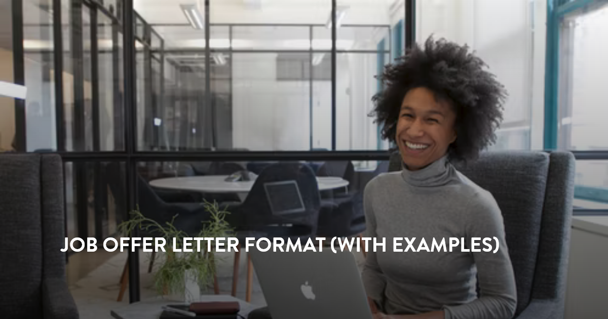 Job Offer Letter Format (With Examples) - Zippia For Employers